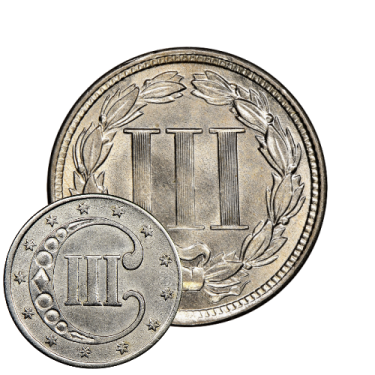 Three Cents (Silver and Nickel) – Mallard Collectibles
